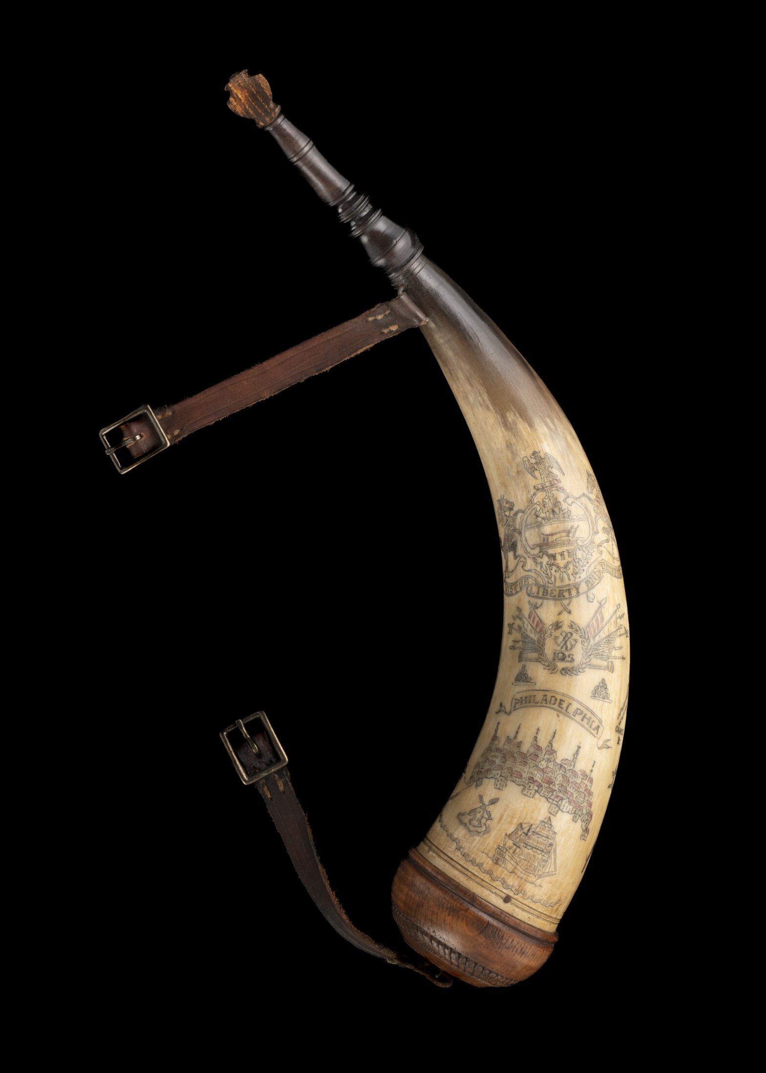 A Bicentennial Longrifle with a Powder Horn and Pouch Join Our Historic ...